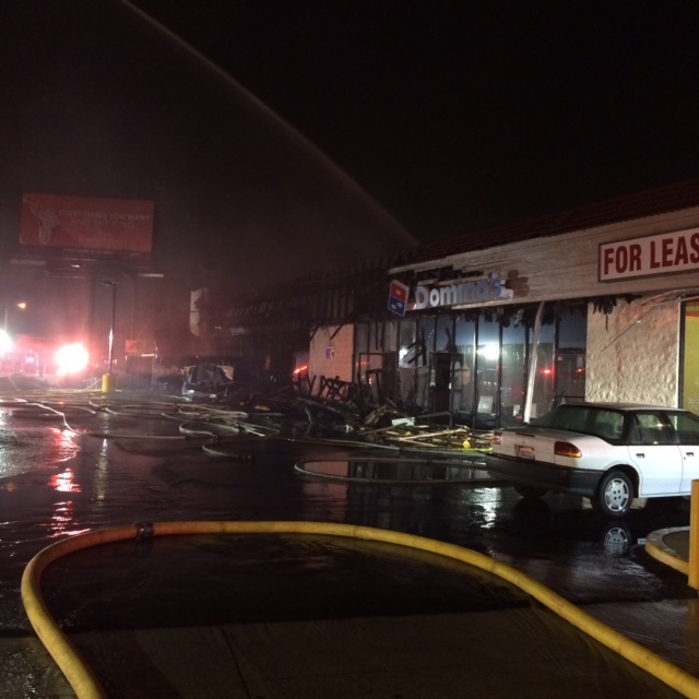Late Night Strip Mall Fire Destroys Several Businesses | Los Angeles ...